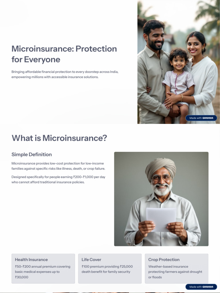 Microinsurance Protection For Everyone | PDF | Insurance | Poverty