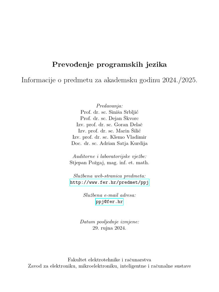 PPJ Upute | PDF