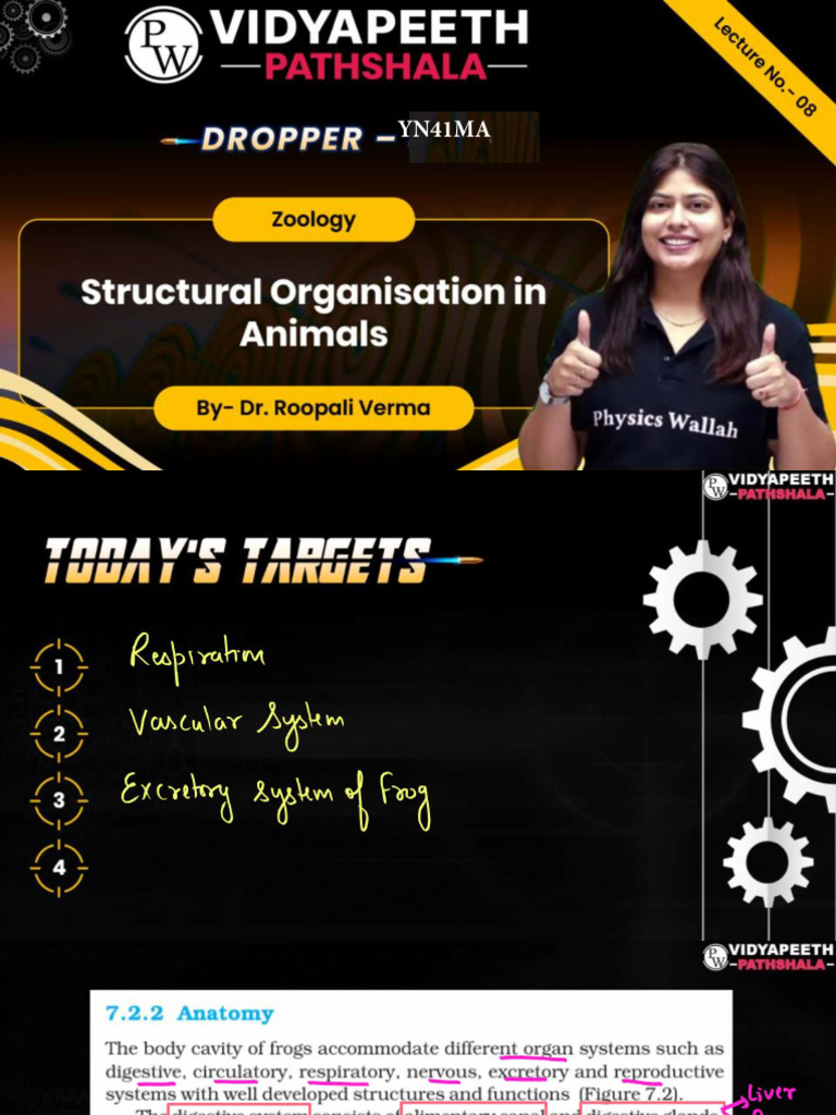 Structural Organization in Animals - 08 Class Notes | PDF