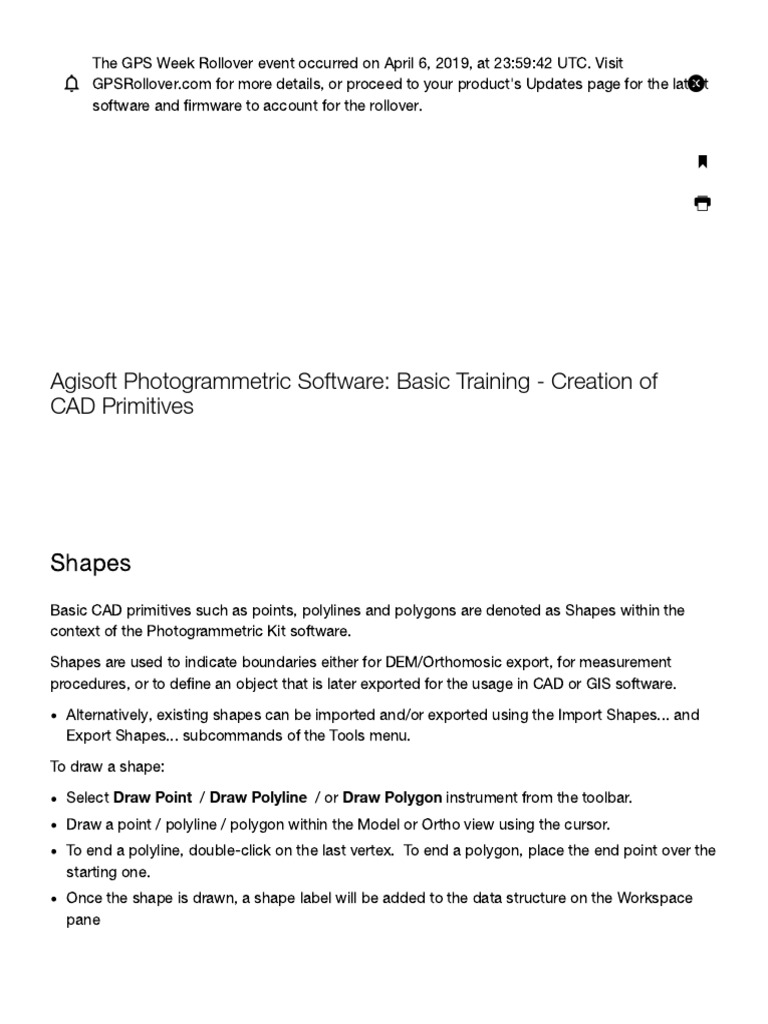 Agisoft Photogrammetric Software - Basic Training - Creation of CAD ...
