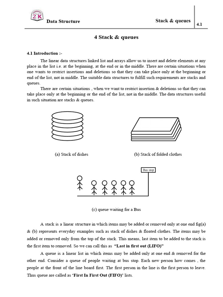 Unit 4 Stack and Queue | PDF | Queue (Abstract Data Type) | Computer Programming
