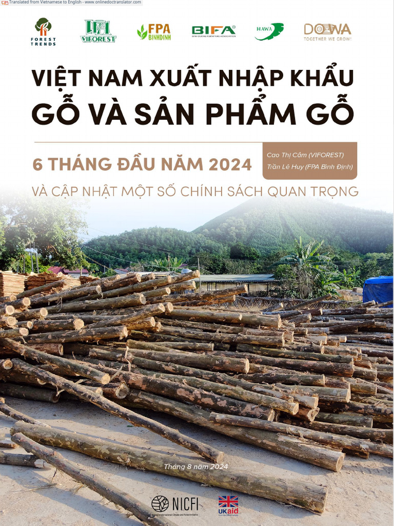 Báo Cáo Việt Nam Xuất Khẩu Gspg Nam 6 Tháng Năm 2024(1).Vi.en | PDF | Foreign Direct Investment ...