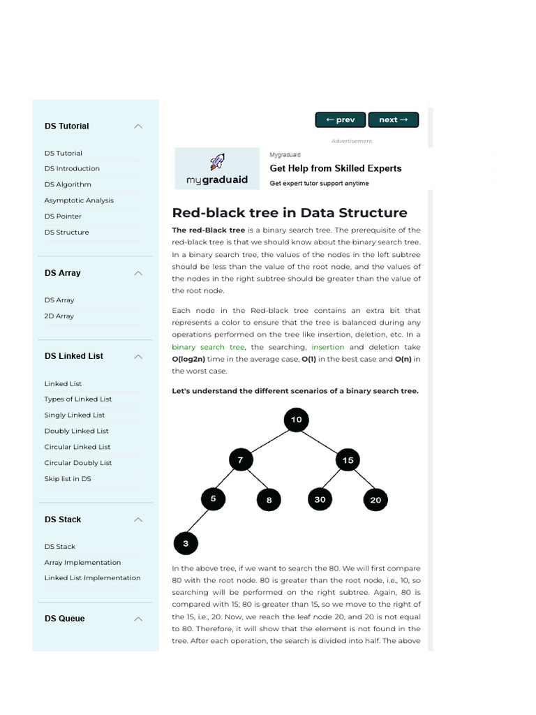 Red Black Tree (Data Structures) - Javatpoint | PDF | Algorithms And Data Structures | Computer ...
