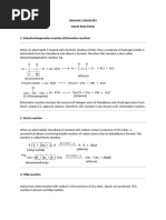 Key Name Reactions for Class 12 Chemistry | PDF | Aldehyde | Amine