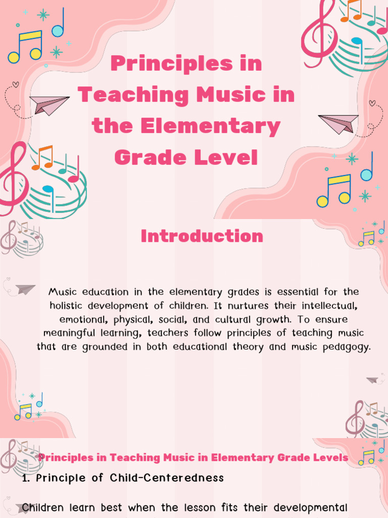 Teaching Music Principles for Elementary | PDF | Learning | Cognition
