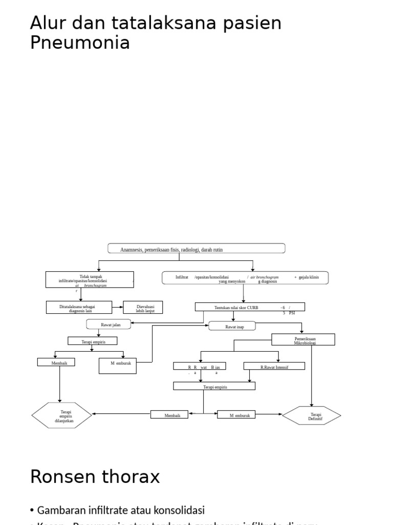 Alur Dan Tatalaksana Pasien Pneumonia | PDF