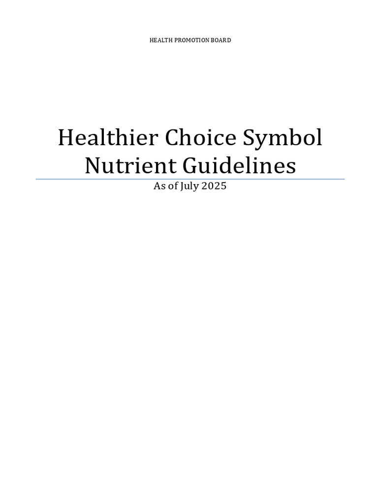 HCS Guidelines 2025 Overview | PDF | Whole Grain | Foods