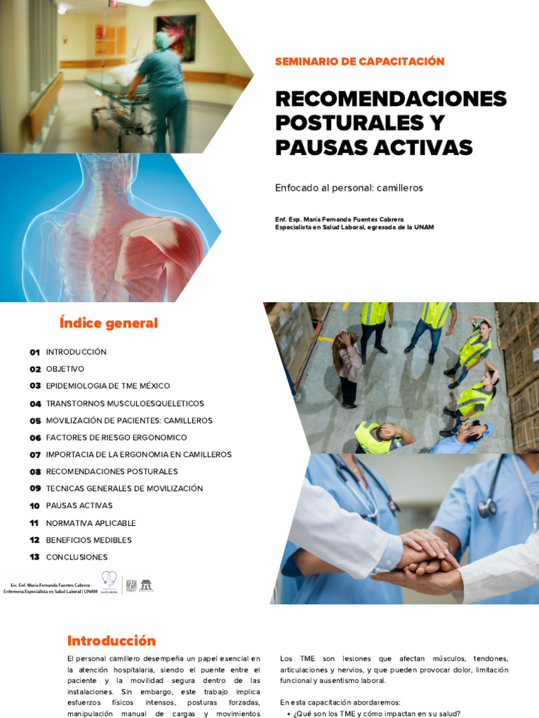 Recomendaciones Posturales y Pausas Activas | PDF | Dolor lumbar ...