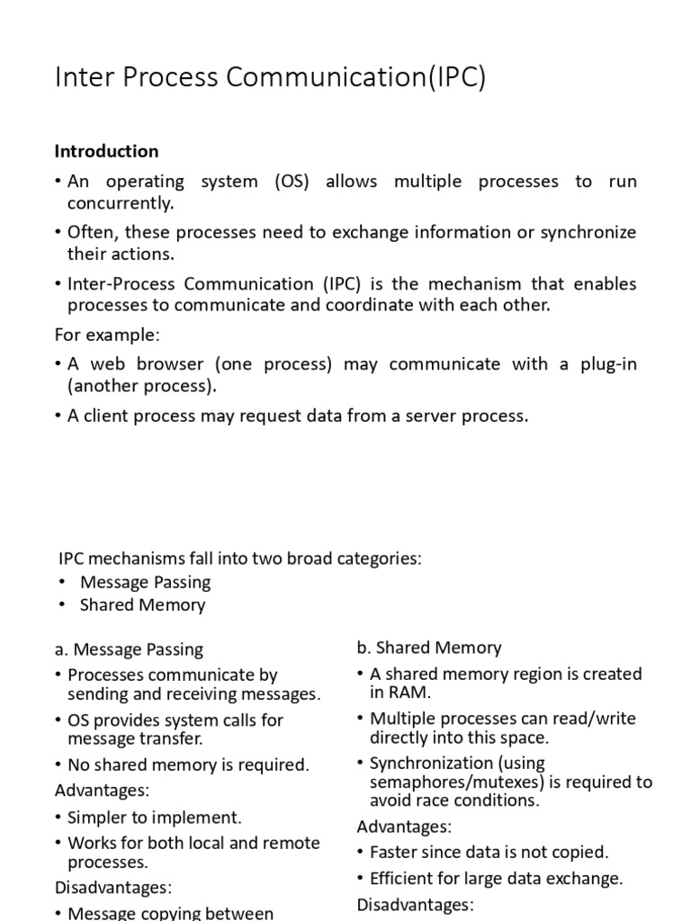 Lab 5 - Inter Process Communication | PDF | Process (Computing ...