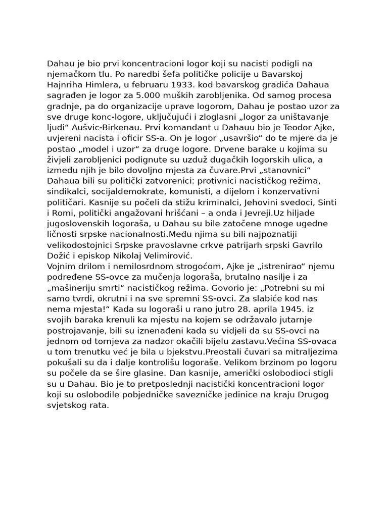 Dahau | PDF