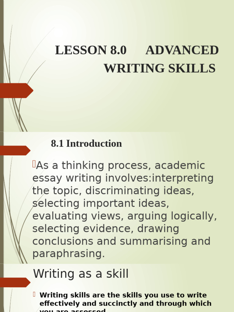 Advanced Academic Writing Skills Guide | PDF | Argument | Essays