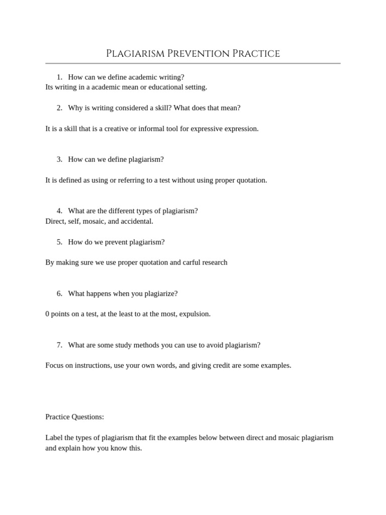 Plagiarism Prevention Brandon Emery | PDF | Plagiarism