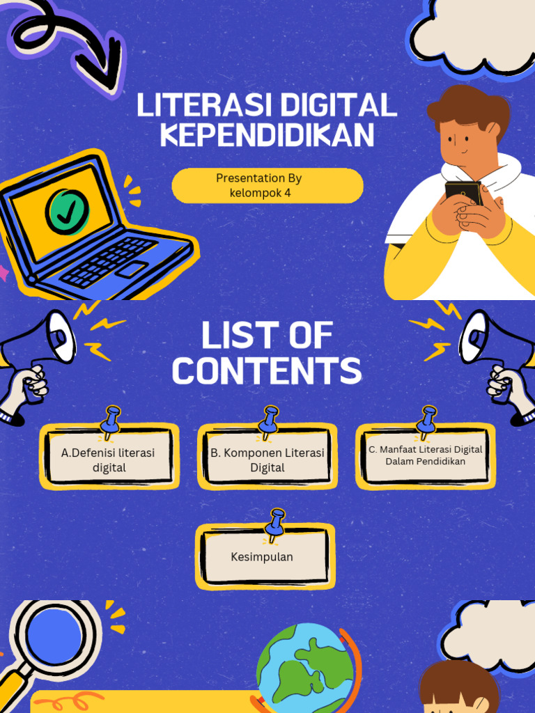 Literasi Digital Pendidikan Kelompok 4 | PDF