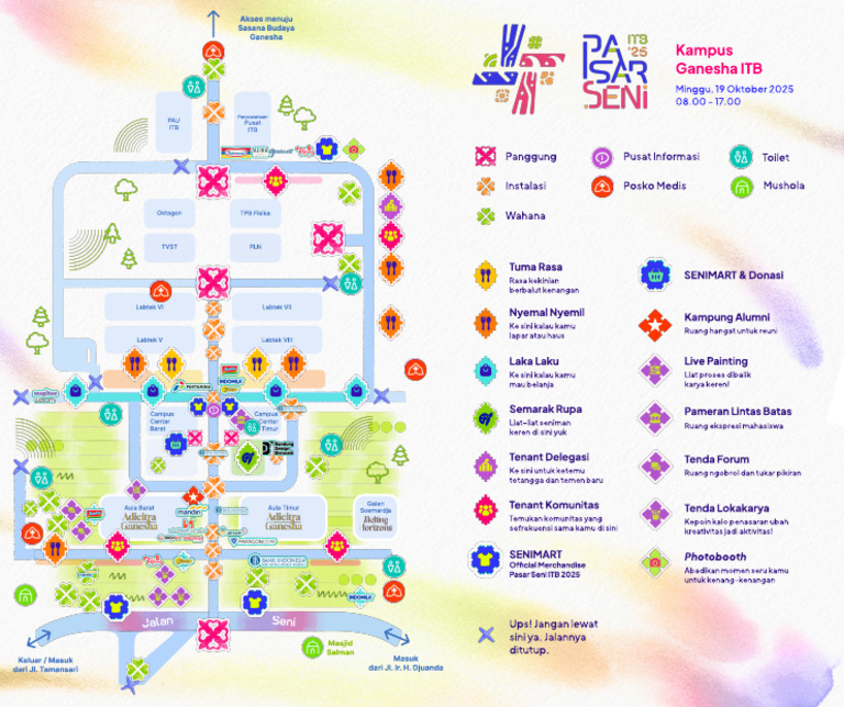 Peta Pasar Seni ITB 2025 | PDF
