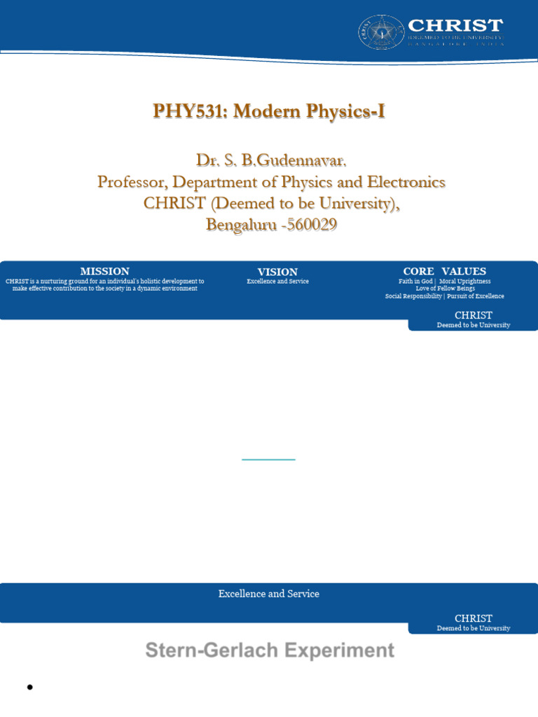 6 (BSC) Modern Physics Presentation For Undergraduate | PDF | Force | Physical Quantities