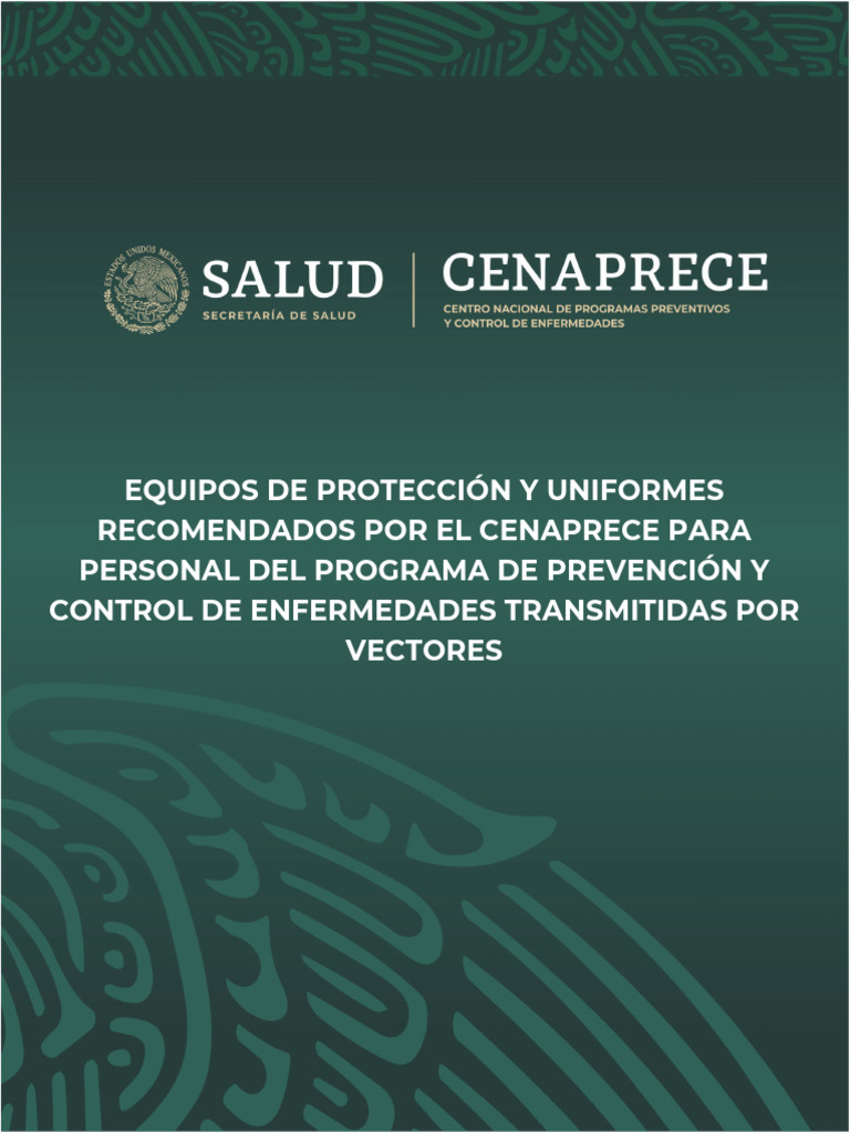 Equipos de Protecci N y Uniformes Recomendados Por El CENAPRECE para ...