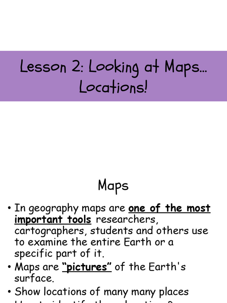 Lesson 2 - Looking at Maps | PDF | Map | Contour Line