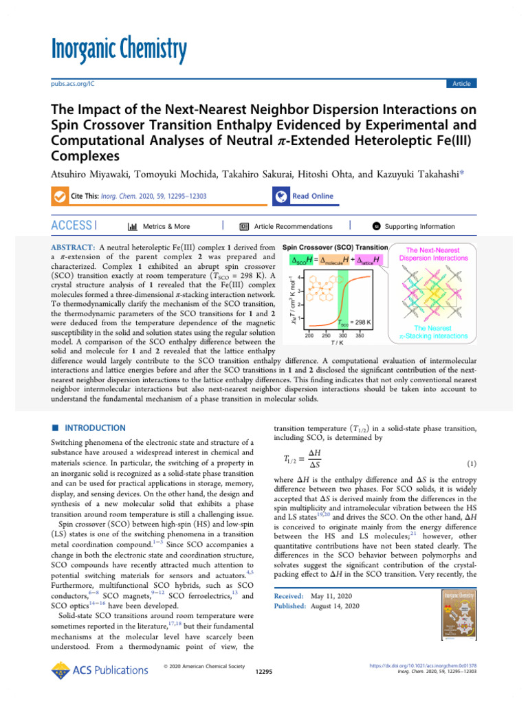 Miyawaki Et Al 2020 The Impact of The Next Nearest Neighbor Dispersion ...