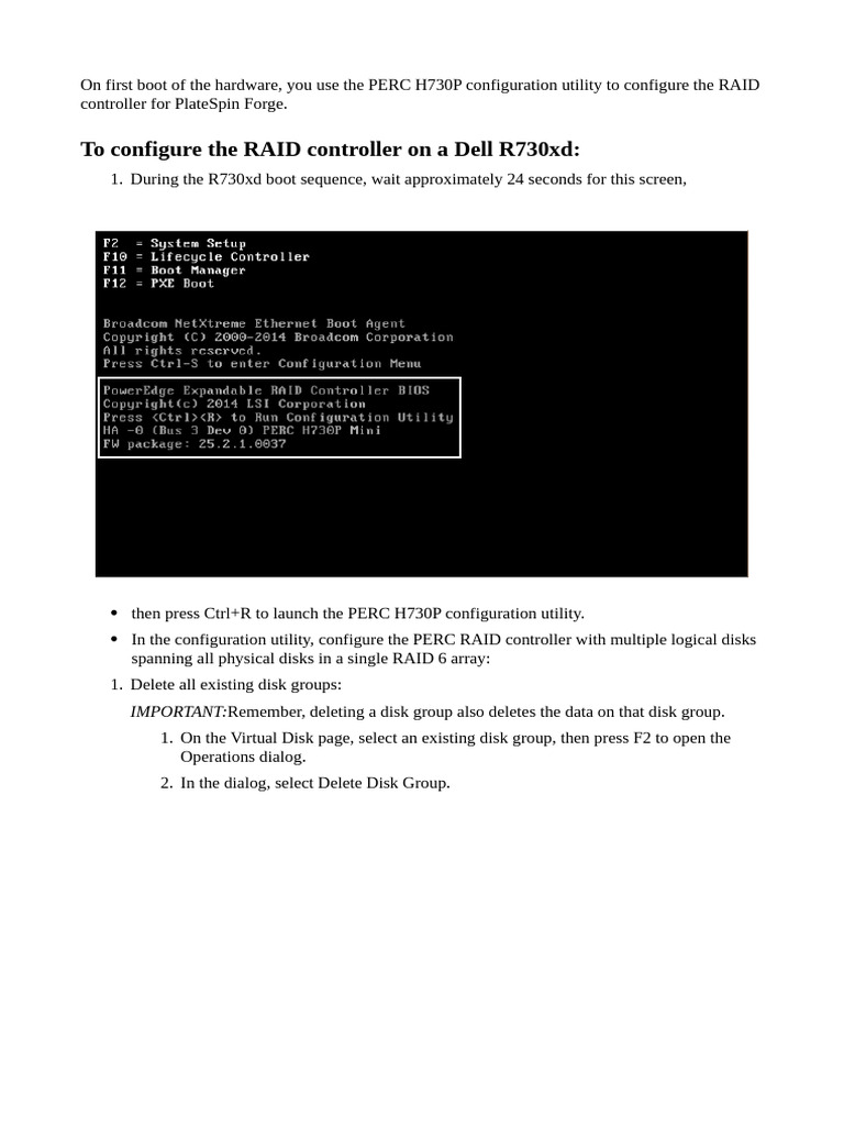 Howto Setup RAID 6 On Dell PowerEdge R730 | PDF | Computer Data Storage ...