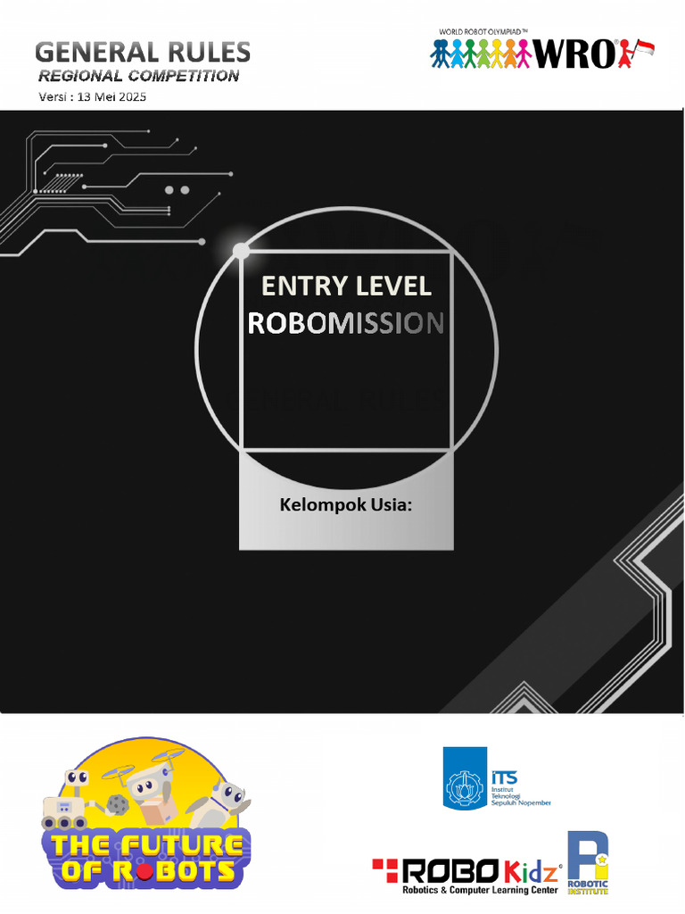 Regional Competition General Rules Entry Level Robomission | PDF