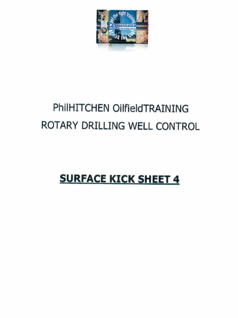 Kill Sheet Exercises 4-6 (Surface) Remaining 3 (Subsea) 211211 | PDF