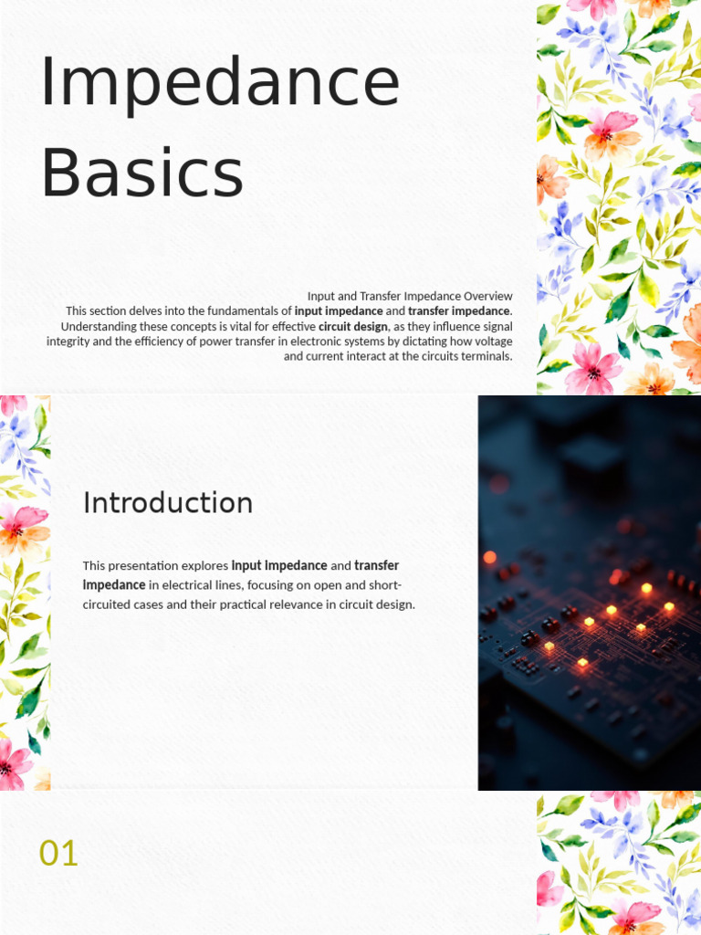 Input and Transfer Impedance Basics | PDF
