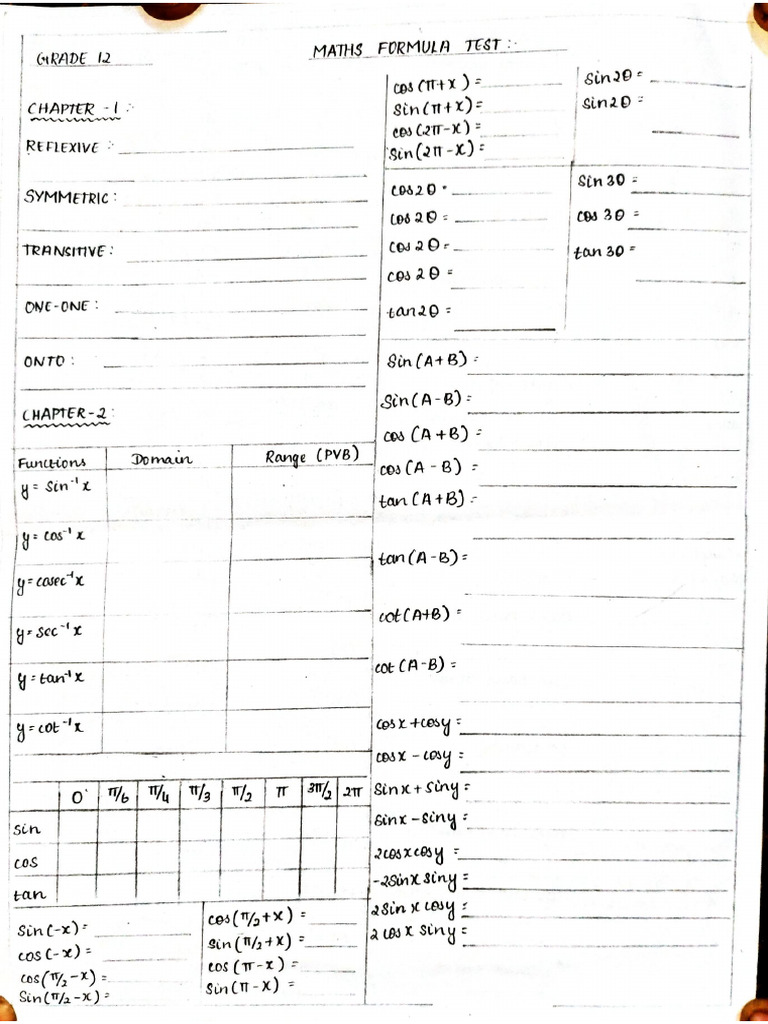 Grade 12 Formula QP Vol. 1 | PDF