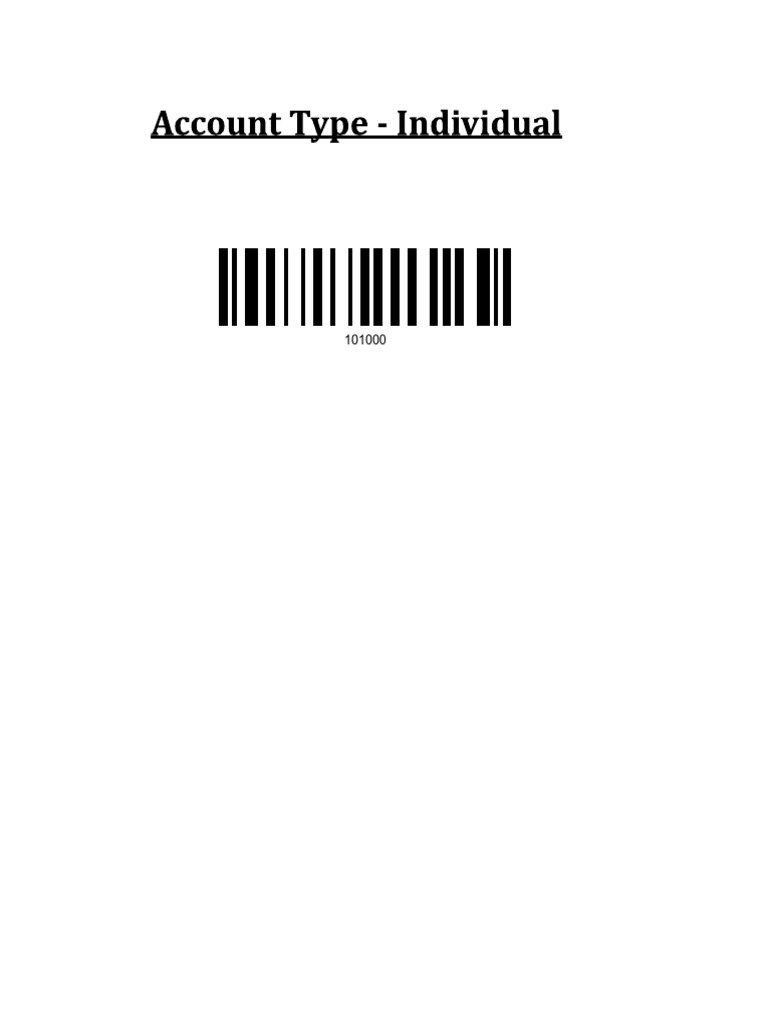 Account Type Separators | PDF