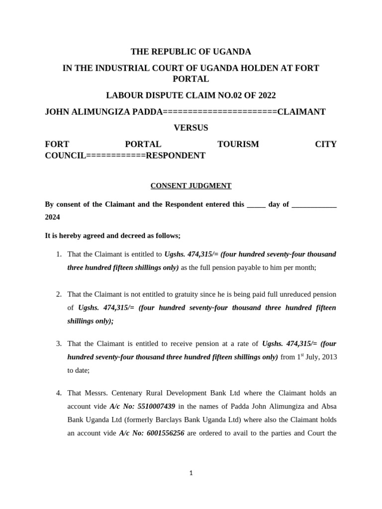 Consent Judgment Padda John Edited | PDF