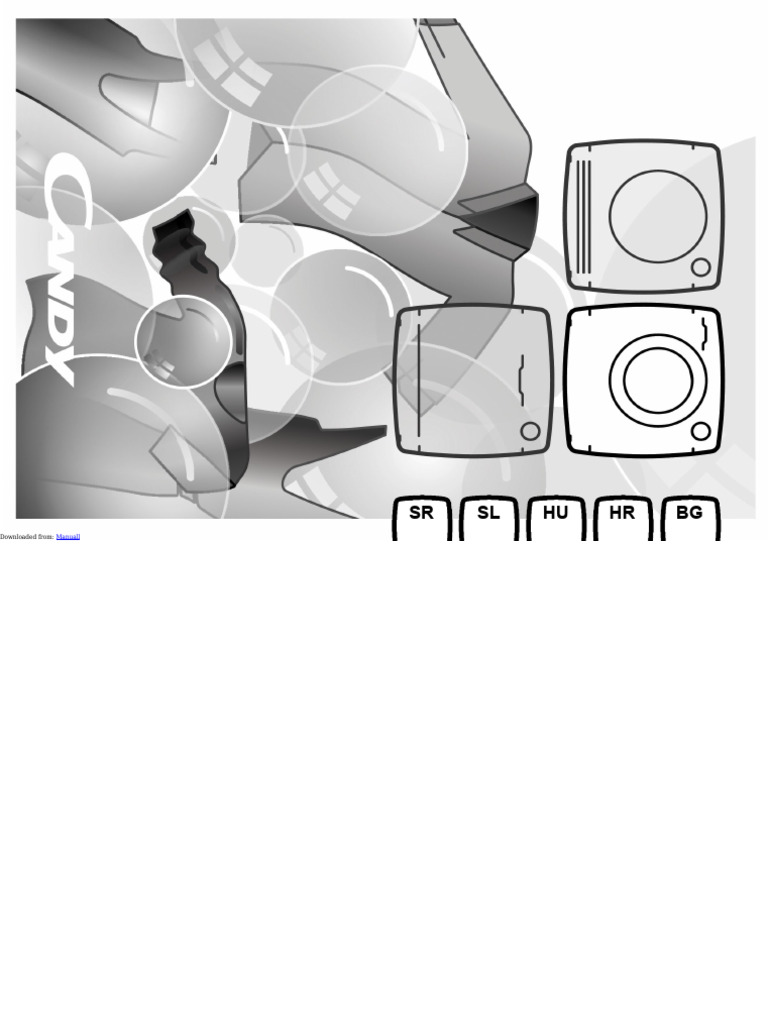 Candy CSO4474TWMB6 - 1-S Washing Machine | PDF