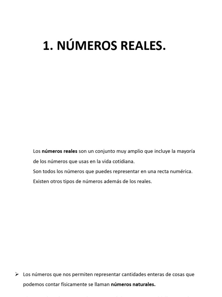 Clasificacion de Numeros Reales | PDF | Decimal | Número racional