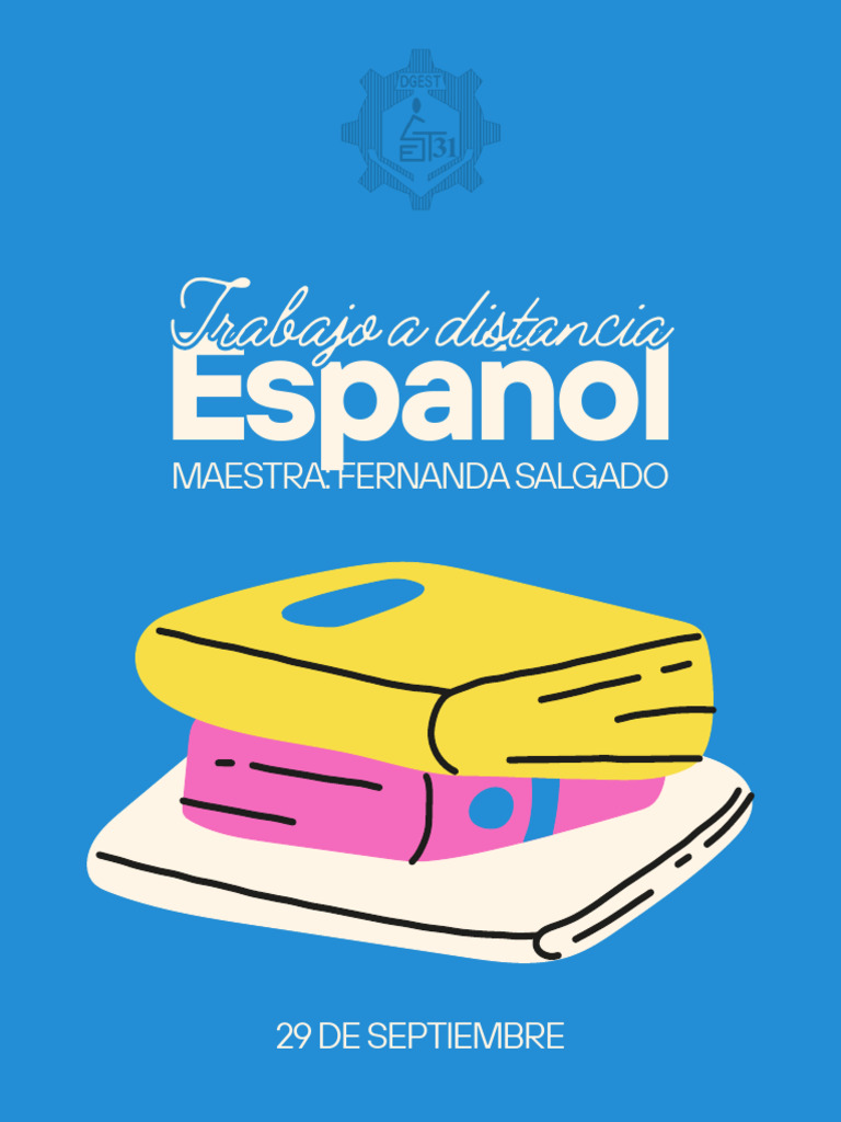 Cuadernillo de Trabajo A Distancia Español, 29 de Septiembre | PDF ...
