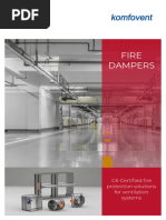 Fire Damper Model 0160 Manual | PDF | Duct (Flow) | Drywall