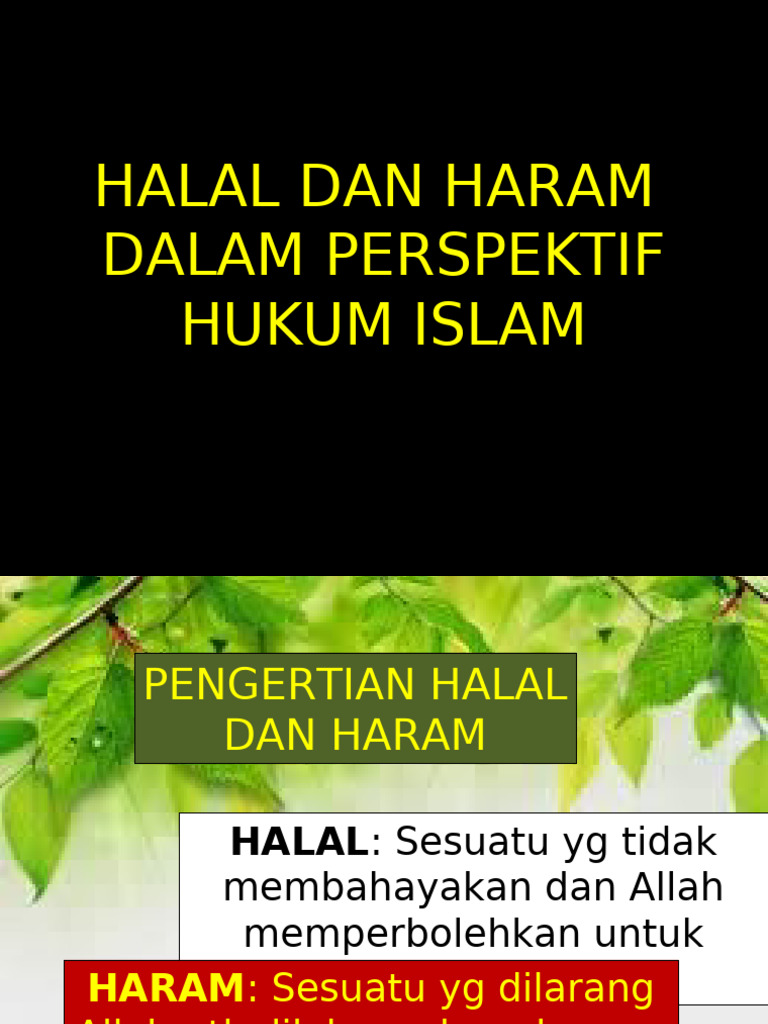 12 Halal Dan Haram 1 | PDF
