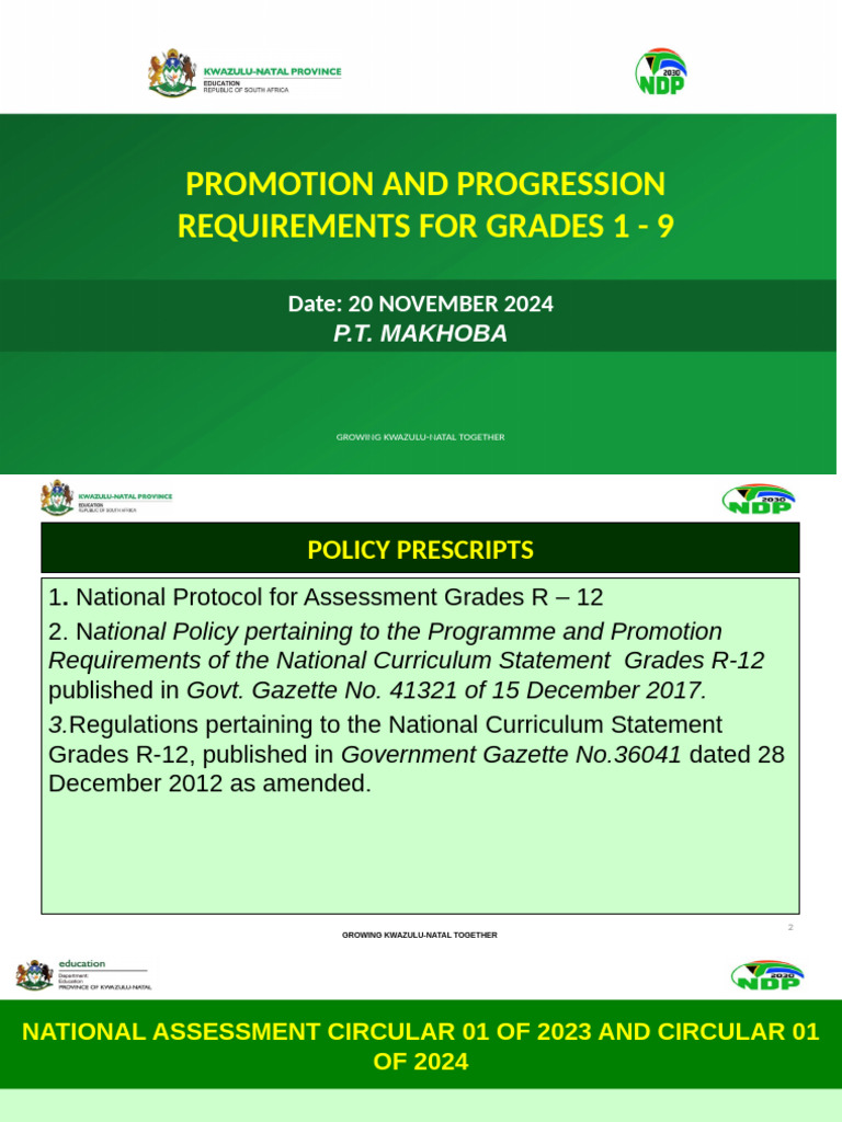 NPPPR Guidelines for Grades 1-9 | PDF
