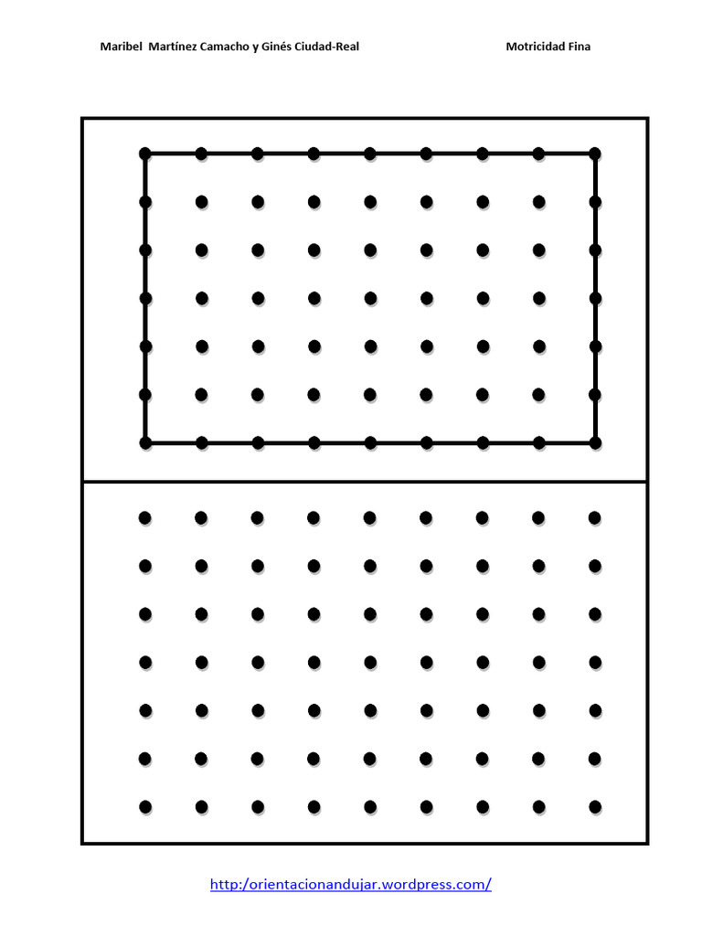 Motricidad Fina Con Puntos Nivel Alto Horizontal y Vertical | PDF