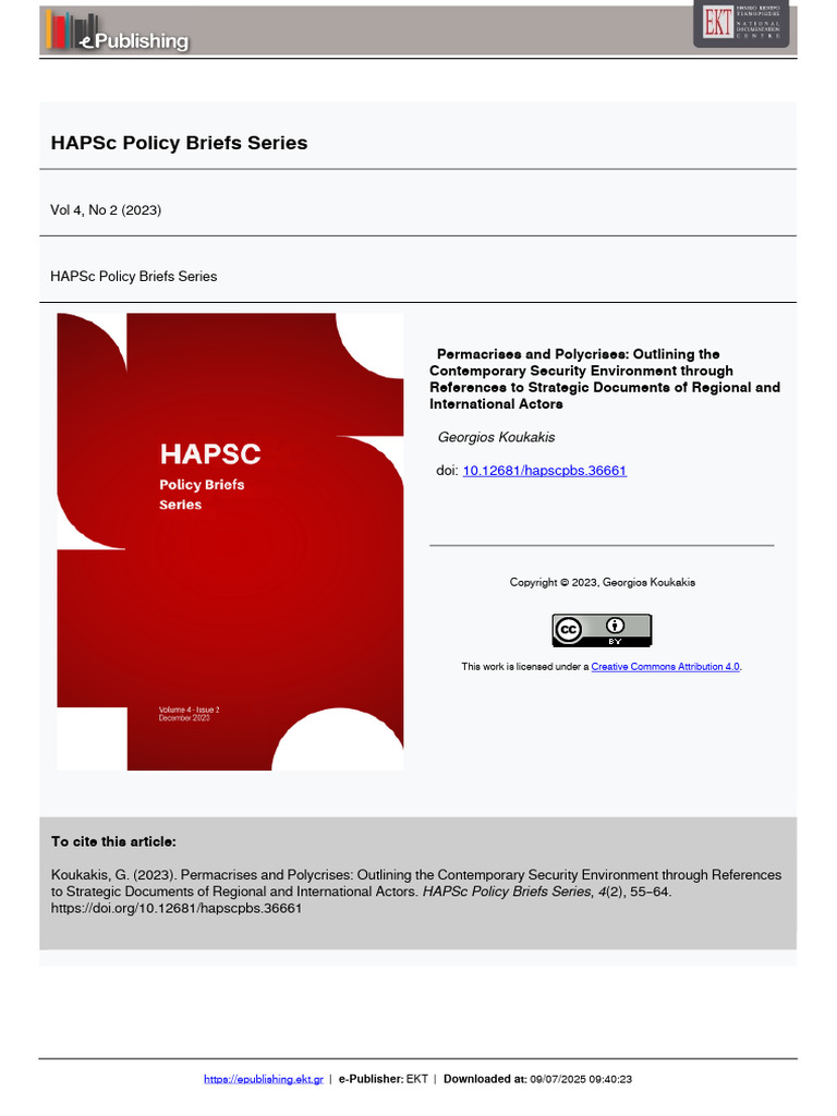 Hapsc Policy Briefs Series | PDF