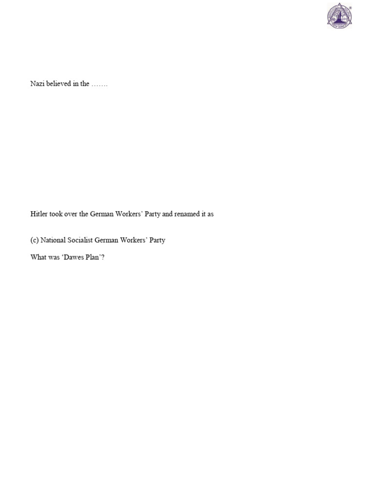 S4L3 Hitler Worksheet | PDF | Nazi Germany | Adolf Hitler