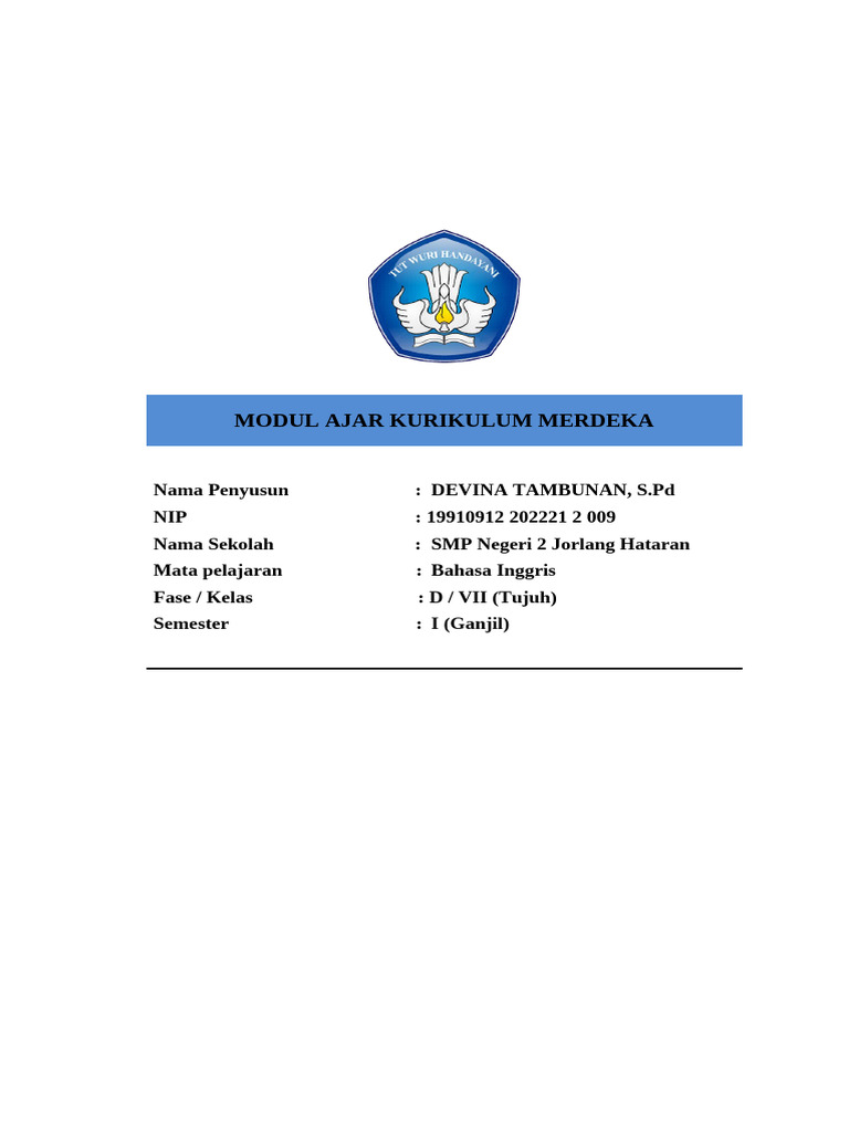 Modul Ajar Chapter 1 | PDF