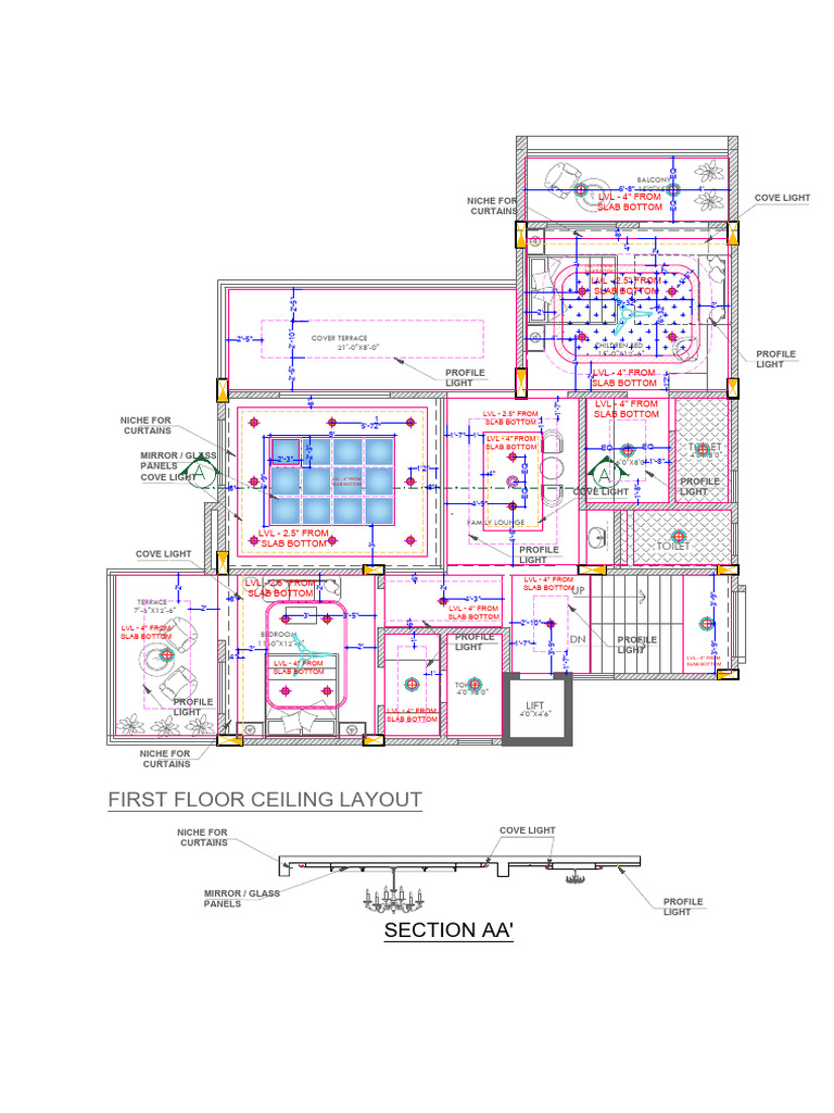 First Floor Ceiling Layout Plan | PDF