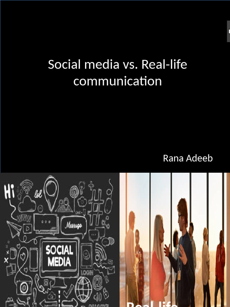 SocialMedia Vs RealLife | PDF