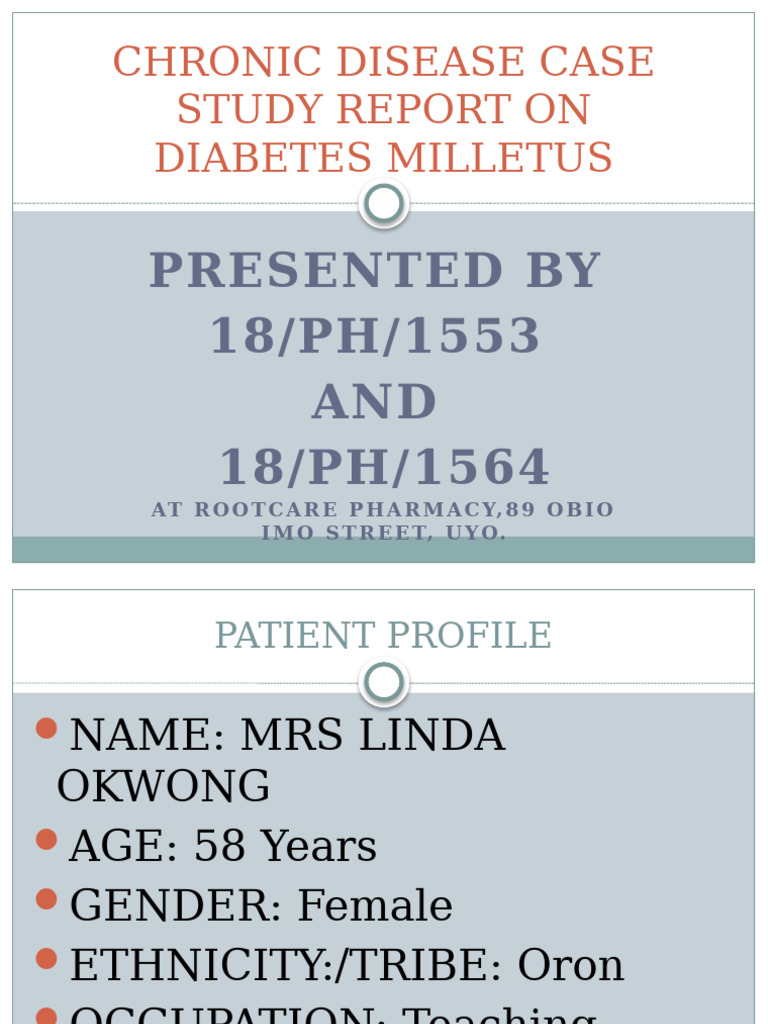 Chronic Disease Case Study Report On Diabetes Milletus | PDF | Diabetes ...