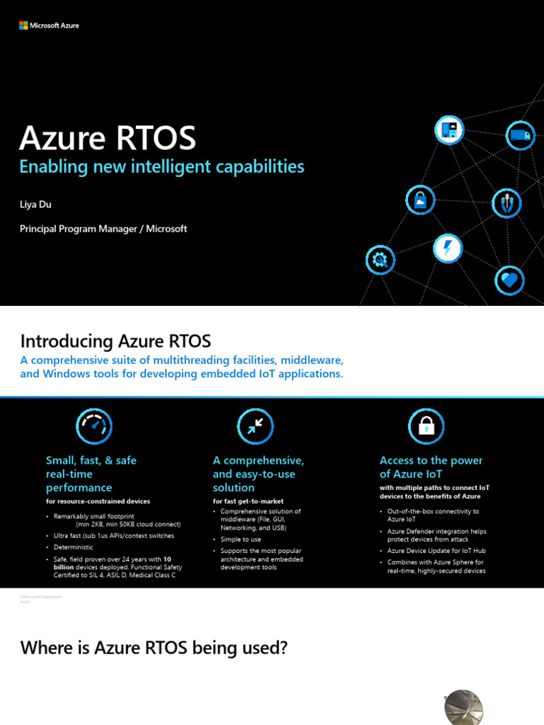 Room 3 5 Stdevcon22 Session MSFT Azure Rtos | PDF | Internet Of Things | Microsoft Azure