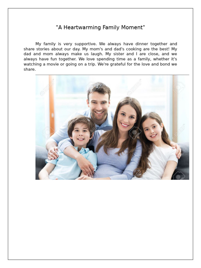 A Heartwarming Family Moment | PDF