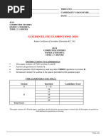 KCSE 2025 Computer Studies Paper 1 | PDF | Computer Architecture ...