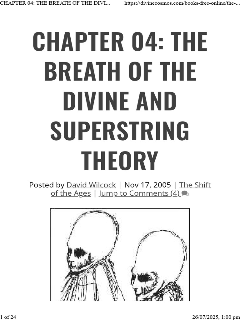 Chapter 04 - The Breath of The Divine and Superstring Theory - Divine Cosmos | PDF | Dimension ...