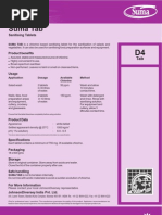 Suma Tab d4 Sanitising Tablets | PDF | Water | Tablet (Pharmacy)