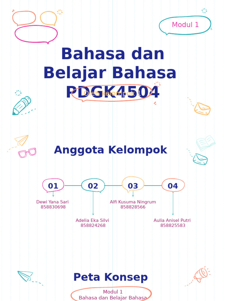 Modul 1 Materi Dan Pembelajaran Bahasa Indonesia SD - Kelompok 1 | PDF