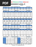 Level 3 Abacus Practice Worksheets | PDF | Teaching Mathematics