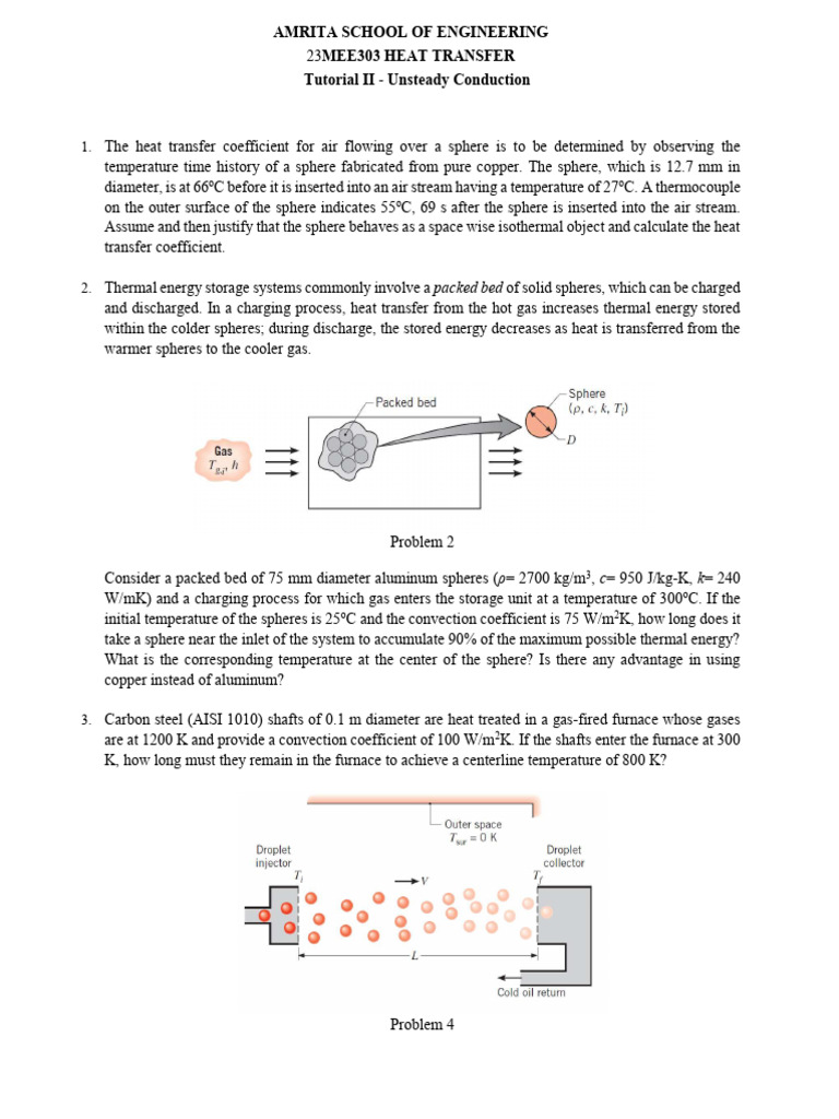Tutorial 2 Unsteady Heat Conduction | PDF | Heat Transfer | Convection